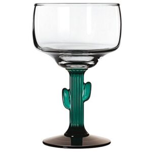 libbey 16oz cactus margarita glass with juniper stem (1 count)