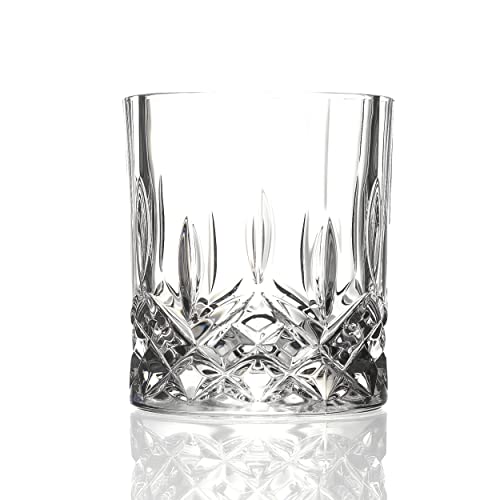 Lorren Home Trends Loren Home Trends Opera Double Old Fashion, 6 Count (Pack of 1), Clear