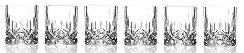 Lorren Home Trends Loren Home Trends Opera Double Old Fashion, 6 Count (Pack of 1), Clear