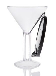 LipLidz ~ 10 oz. Martini Glass w/Attachable Drink-thru Lid (4 Pack)