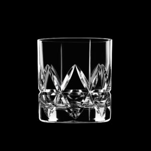 Orrefors Peak Old Fashioned Glass, Set of 4, 4 Count (Pack of 1), Clear