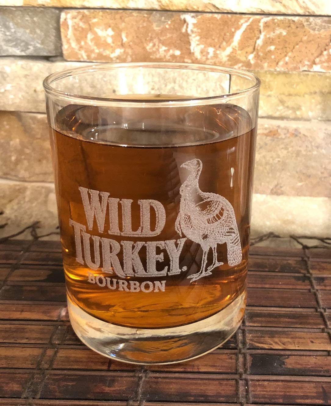 WILD TURKEY Collectible Whiskey Glass 8 Oz