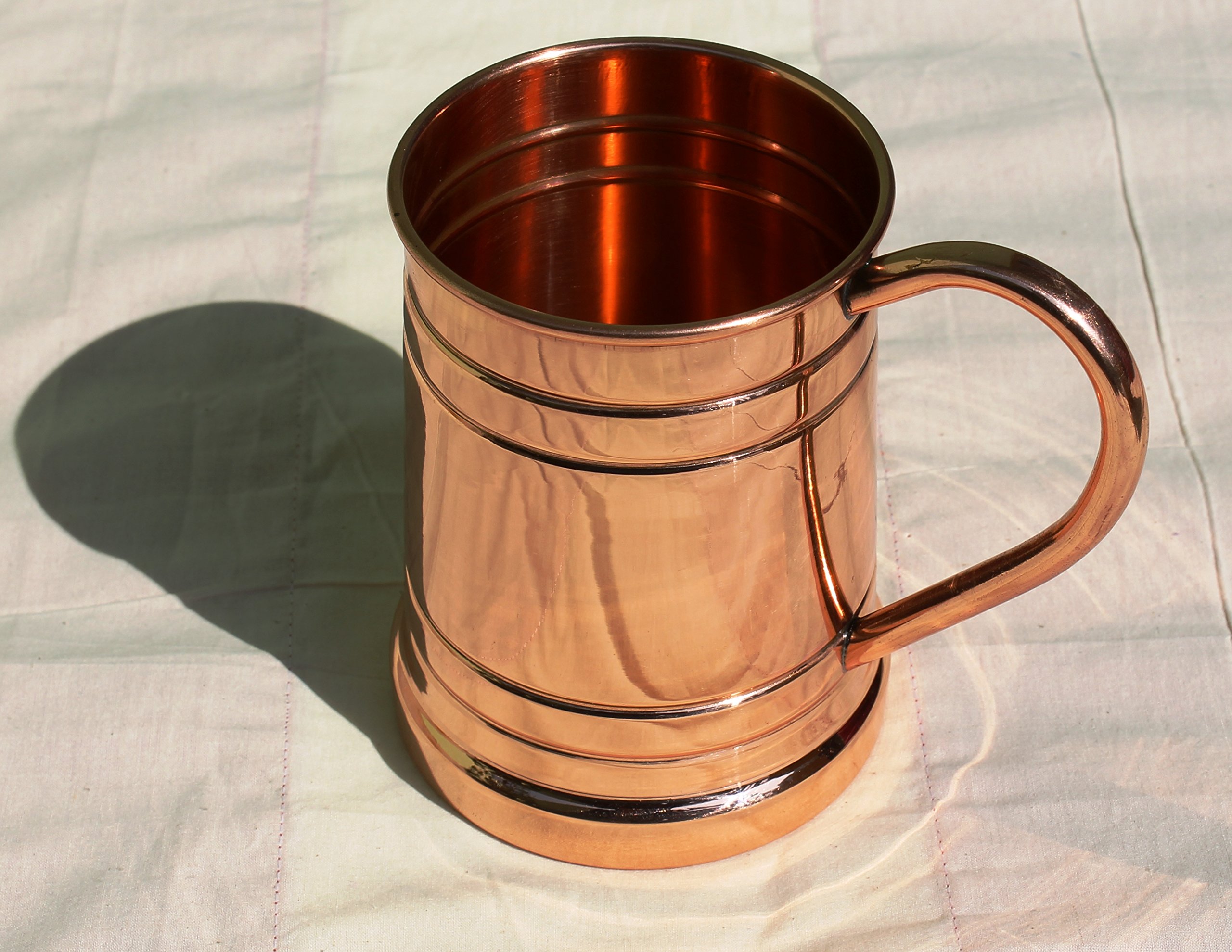 STREET CRAFT 100% Authentic Copper Moscow Mule Mug Copper Moscow Mule Mugs Cups Capacity 20 Ounce Tanker Shape