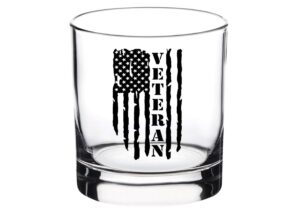 rogue river tactical usa tattered flag veteran old fashioned glass gift for military vet