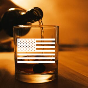 AGMdesign, Funny American Flag Whiskey Glasses, atriotism Glass gift for Whiskey lover, Veterans, Dad, Old Glory, Veterans Day, Father’s Day, 4th of July, Retirement Gifts For Men and Women