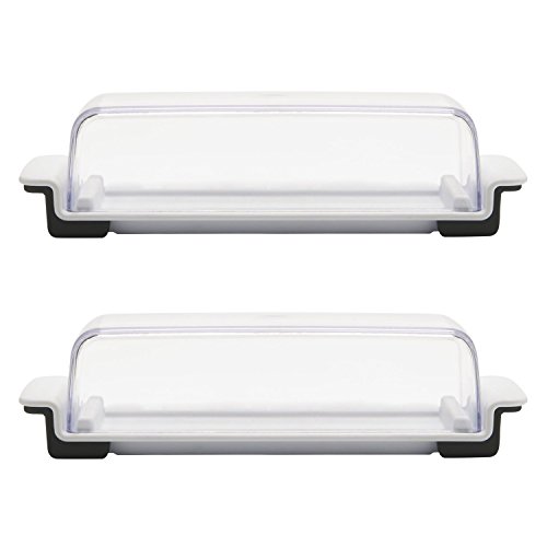 OXO Good Grips White/Clear Butter Dish, Set of 2