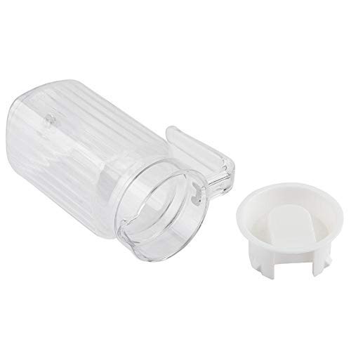 Fdit Acrylic Transparent Juice Bottle Striped Water Ice Cold Juice Jug with Lid great for Homemade Juice & Cold Tea or for Milk Bottles Reusable Drinking Bottles(500ML)