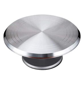 aluminium cake decorating stand revolving 12 inch cake turntable for cake, cupcake decorating supplies