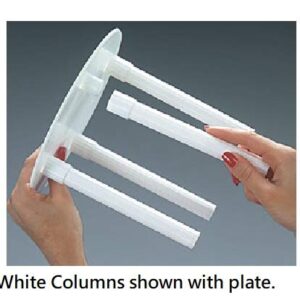 Oasis Supply, Coast SPS Single Plate Separator, Stacking System, Cake Columns (White, 7")