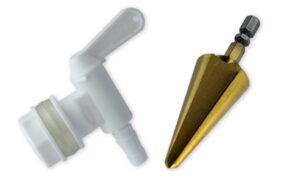 fastferment sampling port kit - includes spigot & drill bit