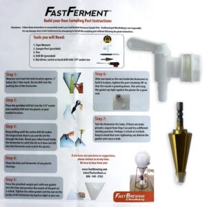 Fastferment Sampling Port Kit - Includes Spigot & Drill Bit