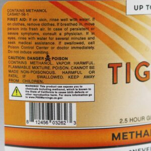 Tiger Chef Gel Fuel – 7 oz Can 2 Hour – Entertainment Cooking Fuel Cans for Birthday Parties (2)