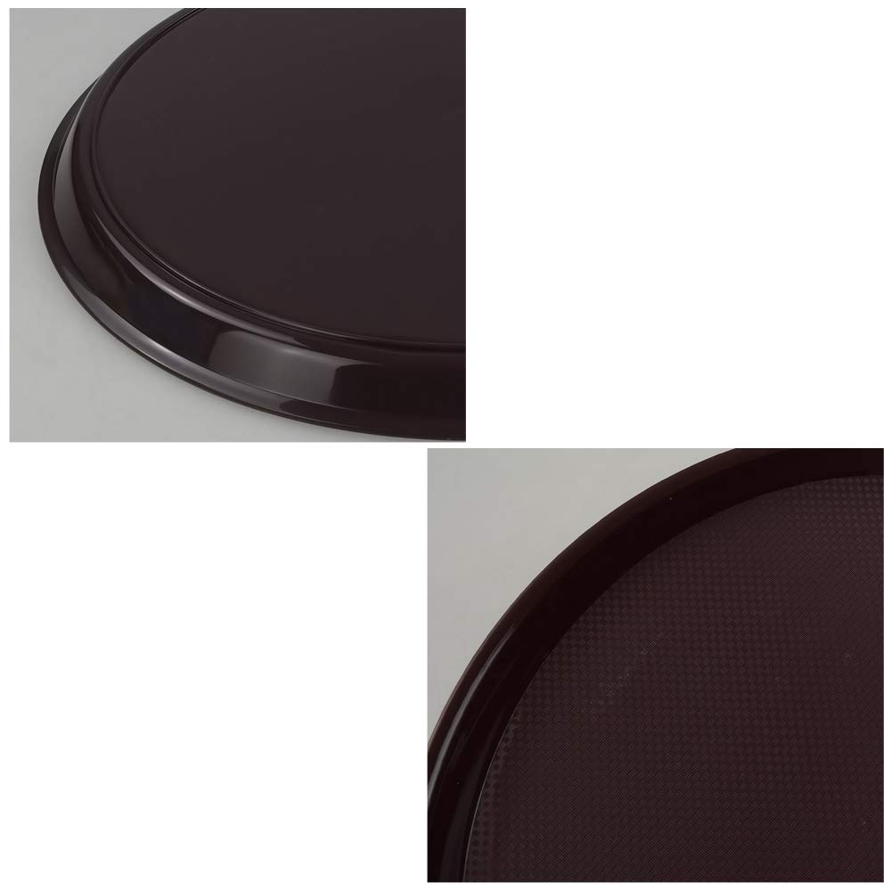 Doryh Plastic Round Serving Tray, 6 Packs