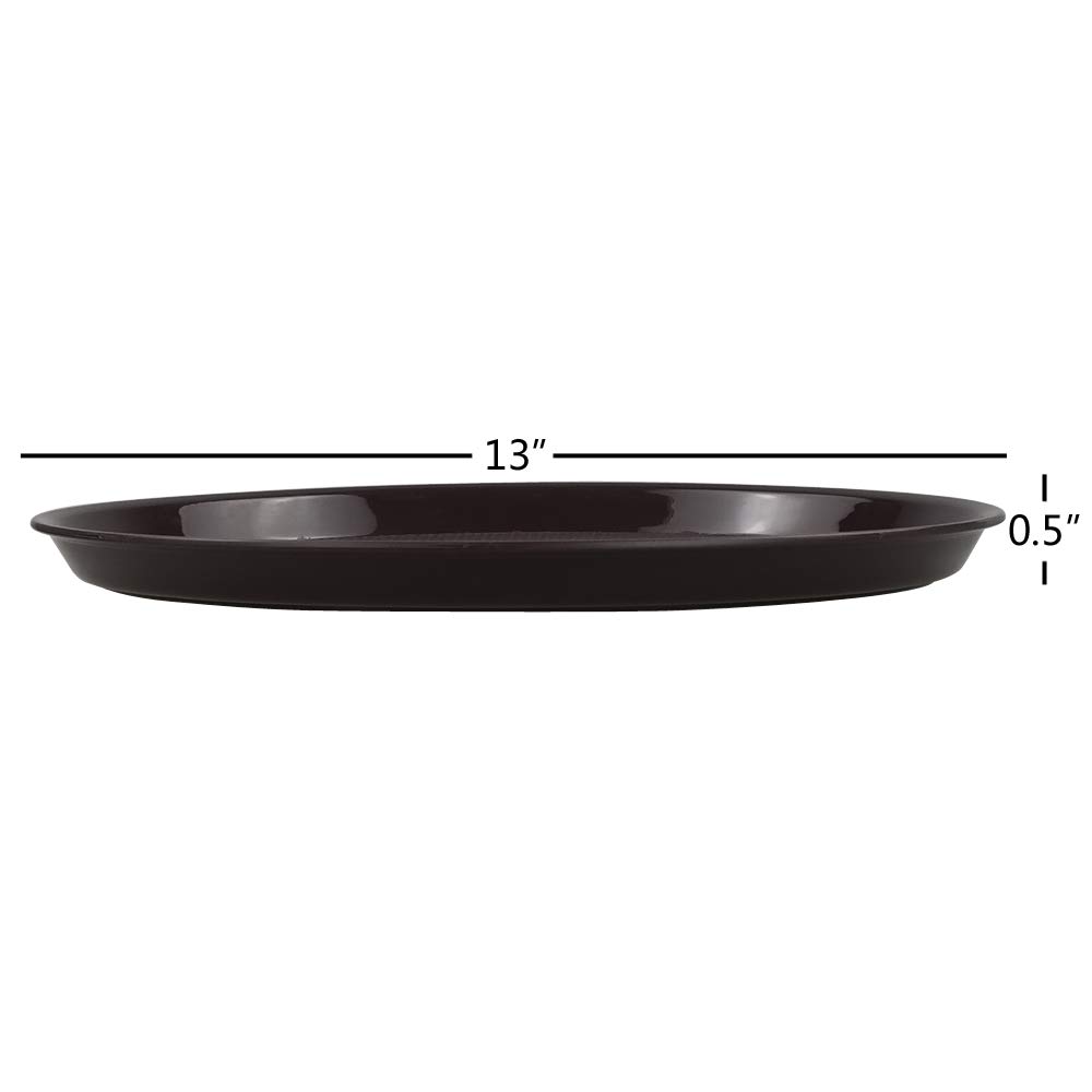 Doryh Plastic Round Serving Tray, 6 Packs