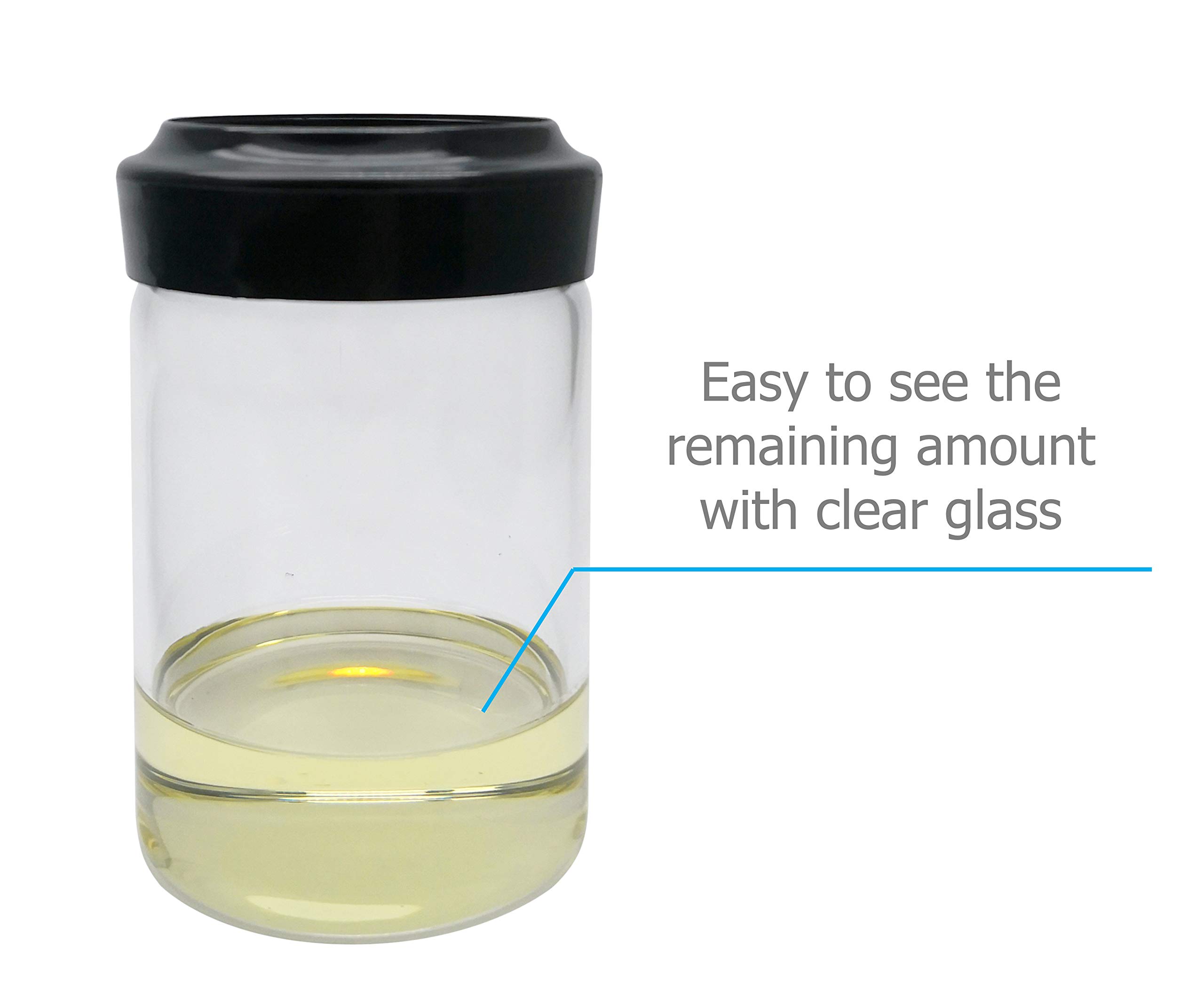 Excelity Honey Jar with Dipper and Lid Clear Glass Container for Storing and Dispensing Honey