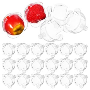 toddmomy 100pcs clear chocolate box holder chocolate ball holder case flower candy packaging case candy ball bouquet diy fixed base for birthday wedding party supplies