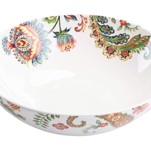 Bico Protea Cynaroides Ceramic 13 inch Serving Bowl, Microwave & Dishwasher Safe