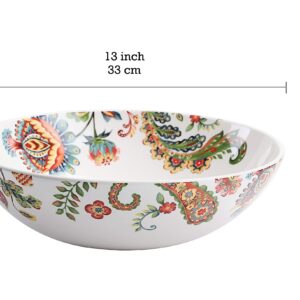 Bico Protea Cynaroides Ceramic 13 inch Serving Bowl, Microwave & Dishwasher Safe