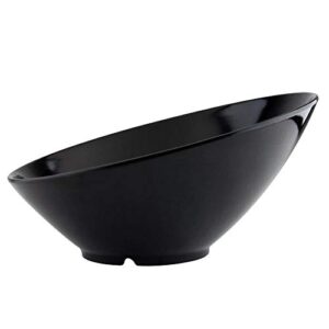 G.E.T. B-789-BK Angled Cascading Serving Bowl for Salads, Snacks and Pasta, 1 Quart / 10", Black