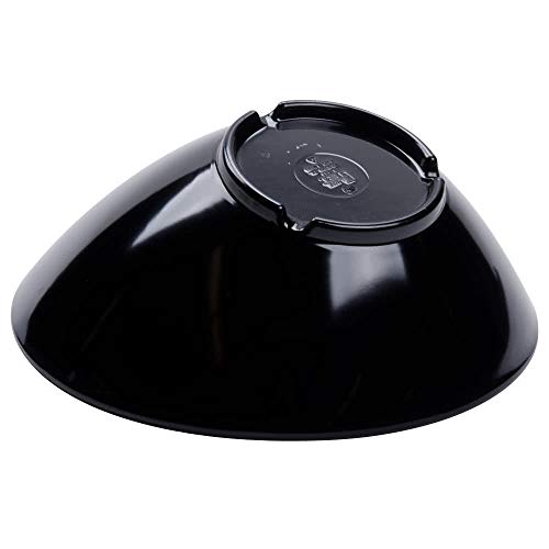 G.E.T. B-789-BK Angled Cascading Serving Bowl for Salads, Snacks and Pasta, 1 Quart / 10", Black