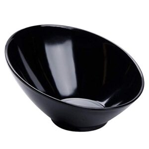 G.E.T. B-789-BK Angled Cascading Serving Bowl for Salads, Snacks and Pasta, 1 Quart / 10", Black