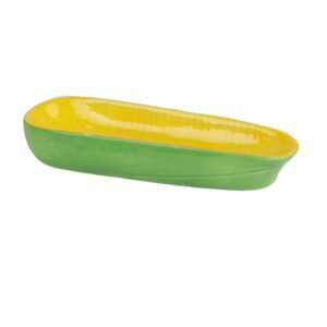 servette home novelty ceramic 8.5" corn on the cob dish