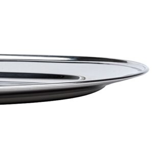 Stainless Steel Oval Platter, Large, 26 x 18-Inch Serving Platter by Tezzorio