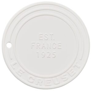 le creuset silicone trivet (est. 1925), white