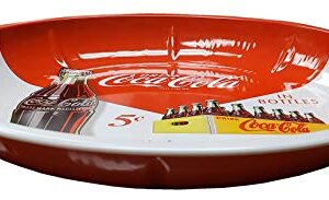 The Tin Box Company Coca Cola Serving 10" Tin Serving Bowl, red and white