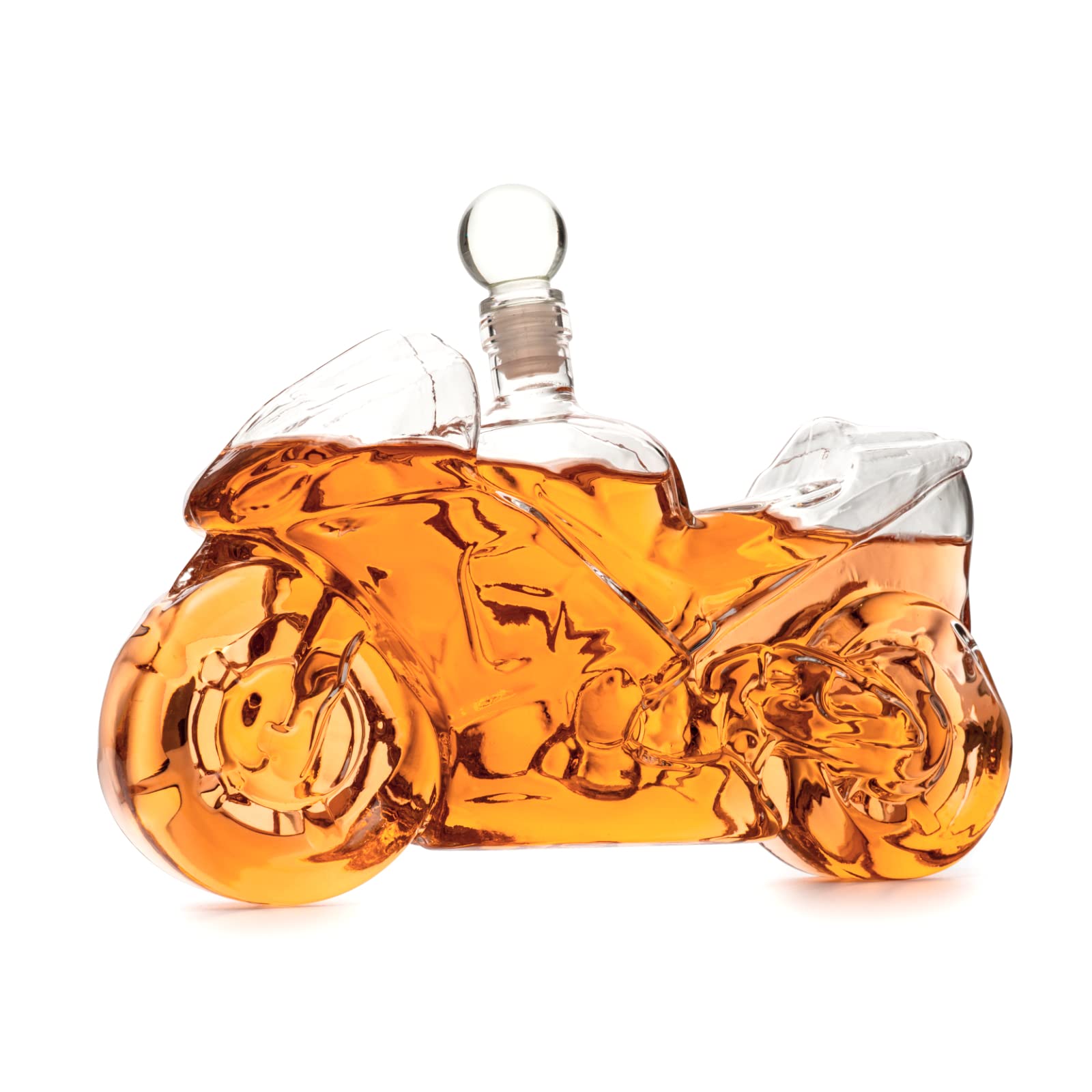 Motorbike Motorcycle Gift Decanter For Wine & Whiskey 750ml by The Wine Savant, Whiskey Gifts, Motorcycle Gifts, Sport Bike Gifts, Hell Ghost Harley-Davidson, Beer Scotch Bourbon Spirits Gifts for Men