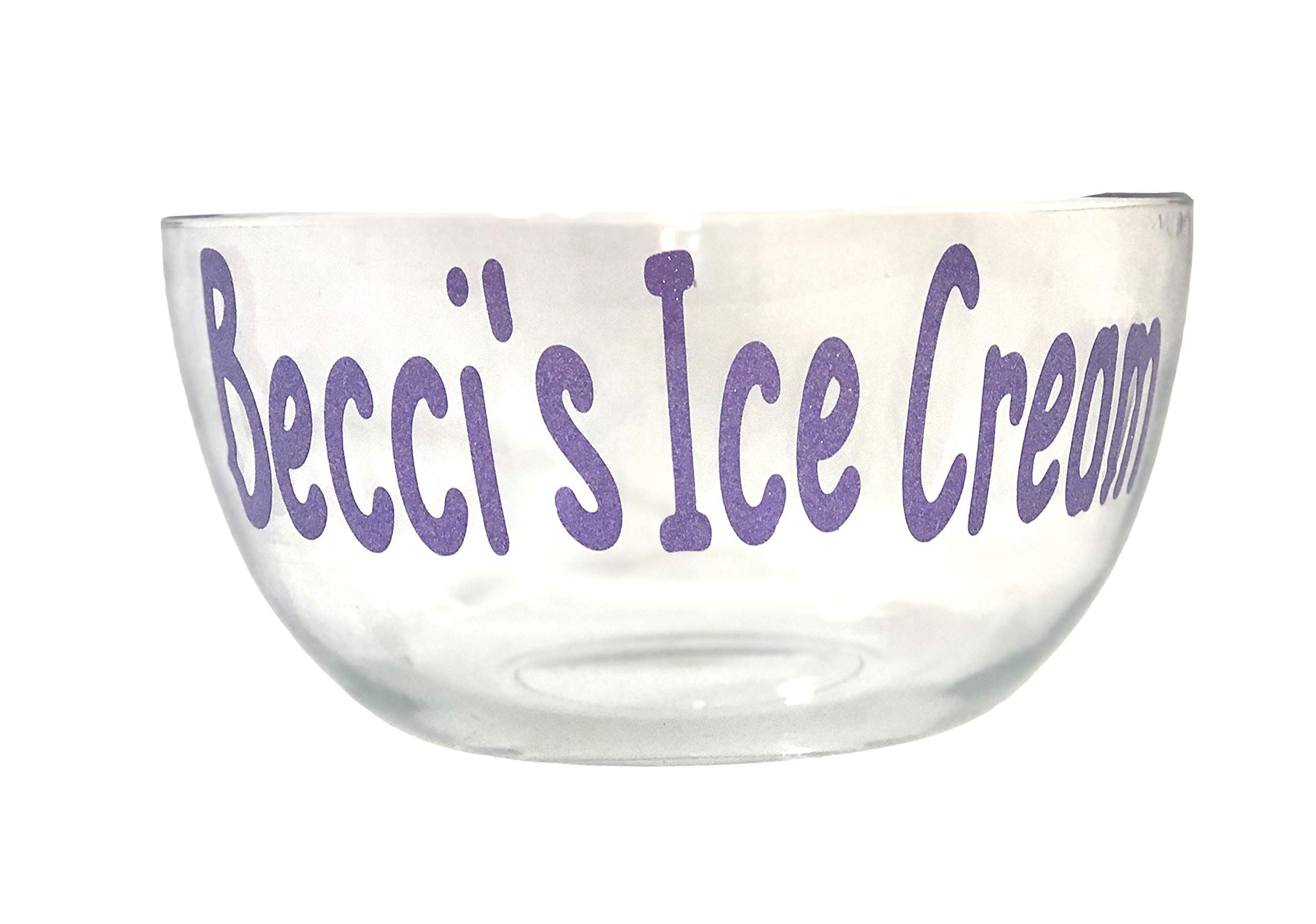 Dad's Bowl, Personalized Glass Dish, Ice Cream, Cereal or Snacks, Customized