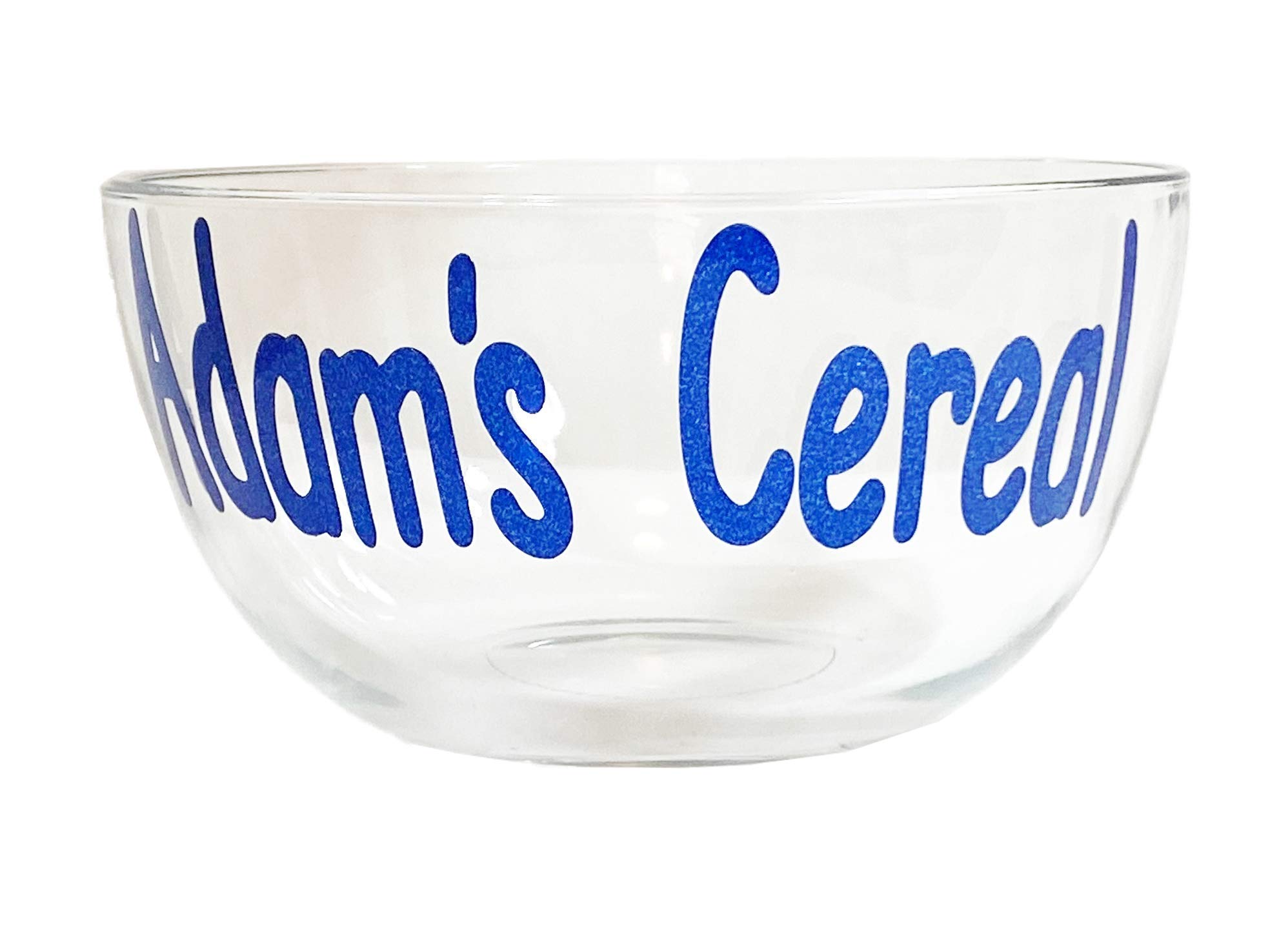 Dad's Bowl, Personalized Glass Dish, Ice Cream, Cereal or Snacks, Customized