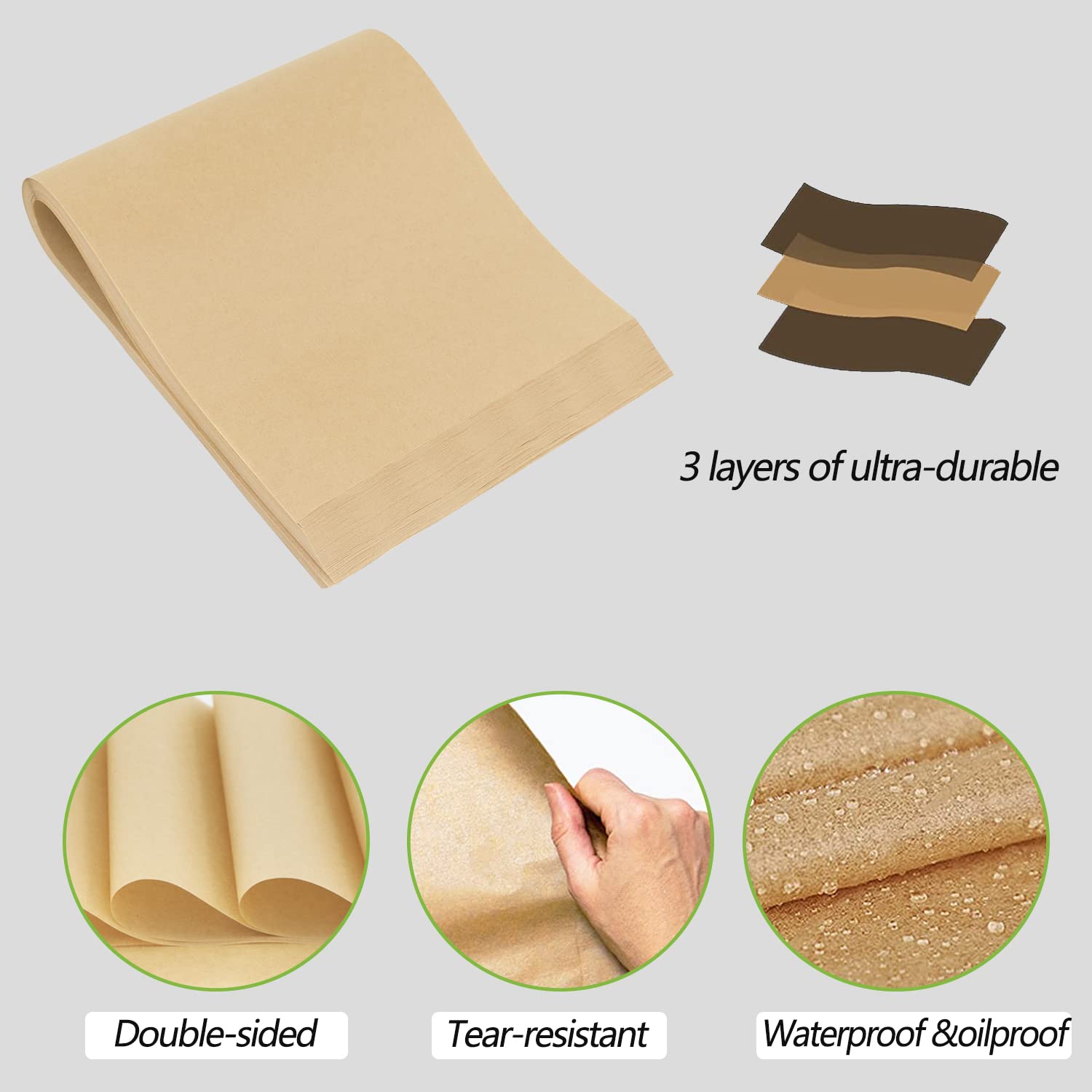 150 PCS Medium Freeze Dryer Paper Mats for Harvest Right Freeze Dryer Tray Accessories 100% Parchment Paper