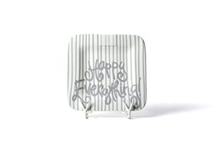 happy everything! stone skinny stripe mini platter