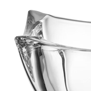 Mikasa Baron Crystal Square Bowl, Clear