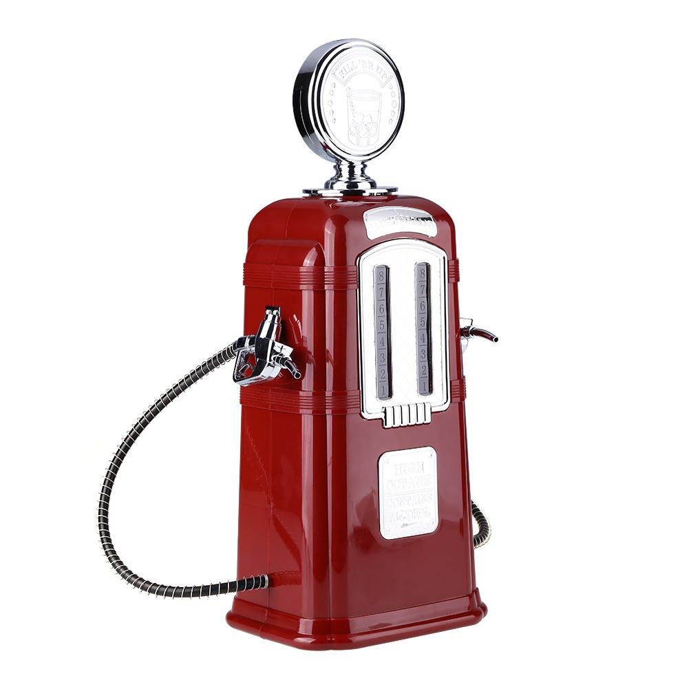 VBESTLIFE, Juice/Beer/Oil/Cocktails/Punches Pourer / 1000 CC Double Switch Drinks Beverage Pump Liquor Drinks Dispenser for Bars/Hotels/Tea Houses/KTV/Safety and Health(RED)