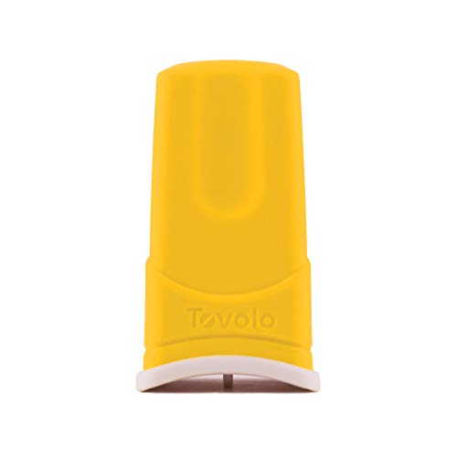 Tovolo Sleeve-Silicone Gadget for Kitchen Cooking, Serving, Grilling, BBQ, & Smoker/Mess-Free Butter Dispenser, (Yellow/White)