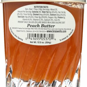 BRASWELLS Peach Butter, 12.5 OZ