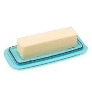 Prepworks from Progressive Progressive ProKeeper Airtight Butter Container with Measure Markings, Turquoise 2.94 x 6.5 x 3 inches gbd-2 GBD-2TURQUOISE