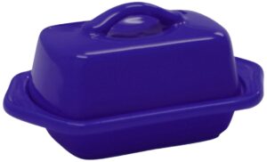 chantal mini butter dish, indigo blue