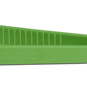 Butterie Flip-Top Butter Dish and Toaster Tongs Bundle (Green)