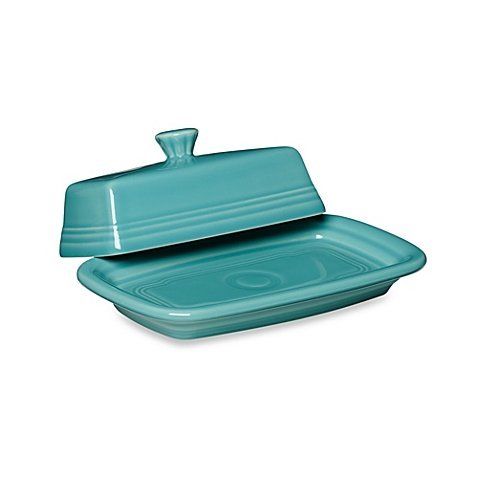 Fiesta Extra-Large Covered Butter Dish in Turquoise