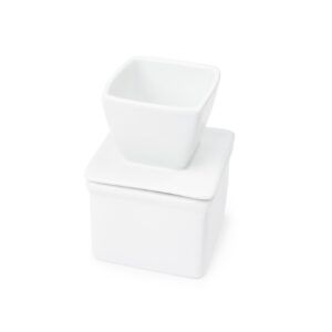 Fox Run Butter Keeper Porcelain, 3.75 x 3.75 x 5.5, White