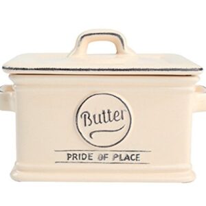 T&G TG10 Butter Case, White, Approx. Diameter 5.1 x 3.7 x Height 3.9 inches (13 x 9.5 x 10 cm)