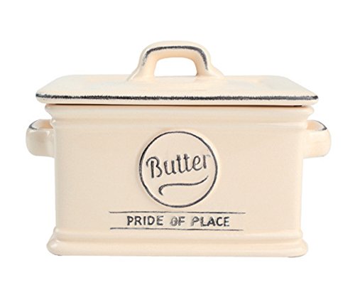 T&G TG10 Butter Case, White, Approx. Diameter 5.1 x 3.7 x Height 3.9 inches (13 x 9.5 x 10 cm)