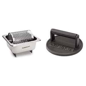 cuisinart cbw-201 butter wheel stainless steel & smashed burger press, cast iron cisb-111