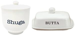 twerp sugar bowl and butter dish