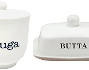 Twerp Sugar Bowl and Butter Dish