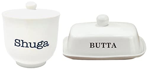 Twerp Sugar Bowl and Butter Dish