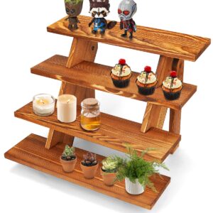 Wooden Cupcake Towers, Wood Cup Cake Stand for Products Vendor Events Tool Free, Rustic Risers For Displays Ideal Craft Funko Pop Shelves, Outdoor Plant Stand Indoor, Dessert Table Display Set